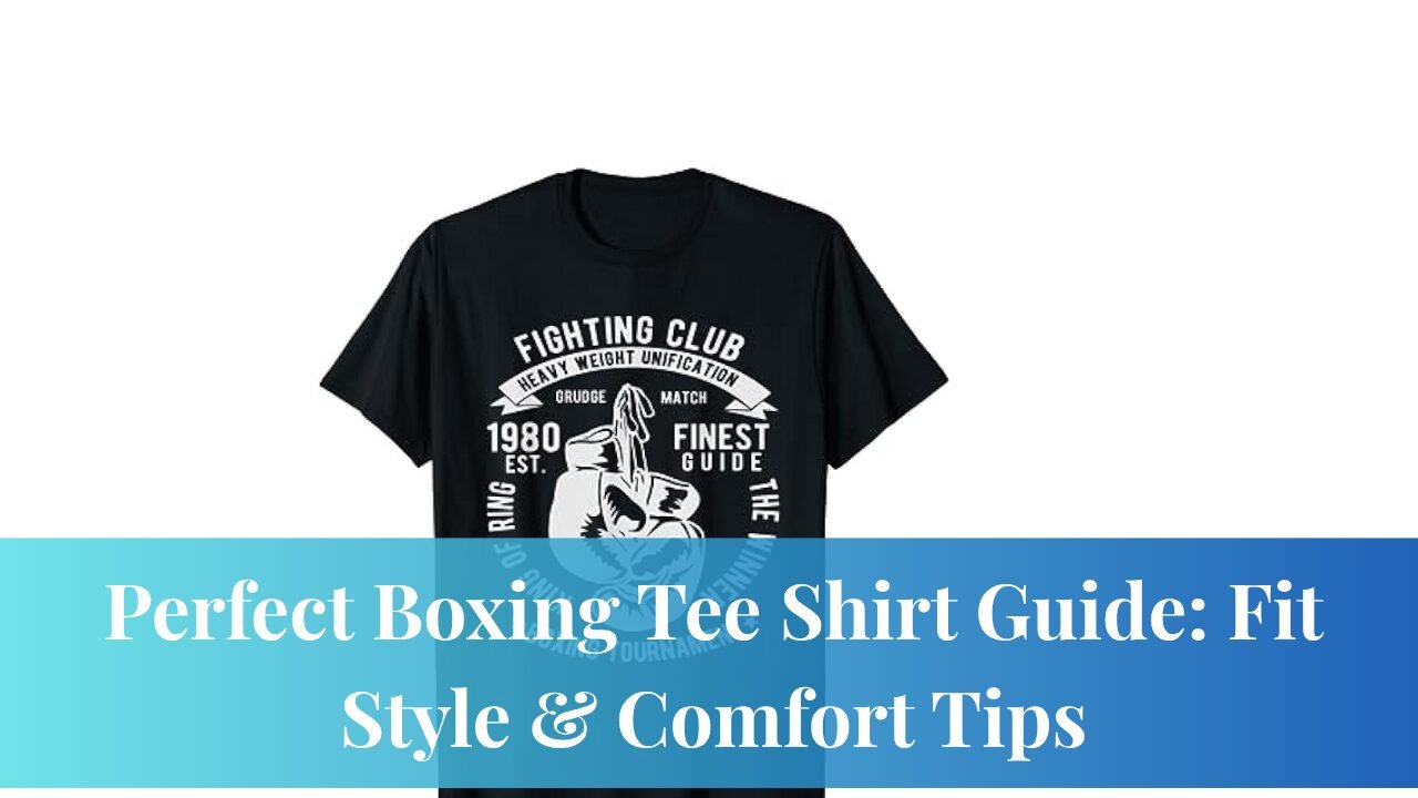 Premium Boxing Tee Shirt Train in Style & Comfort