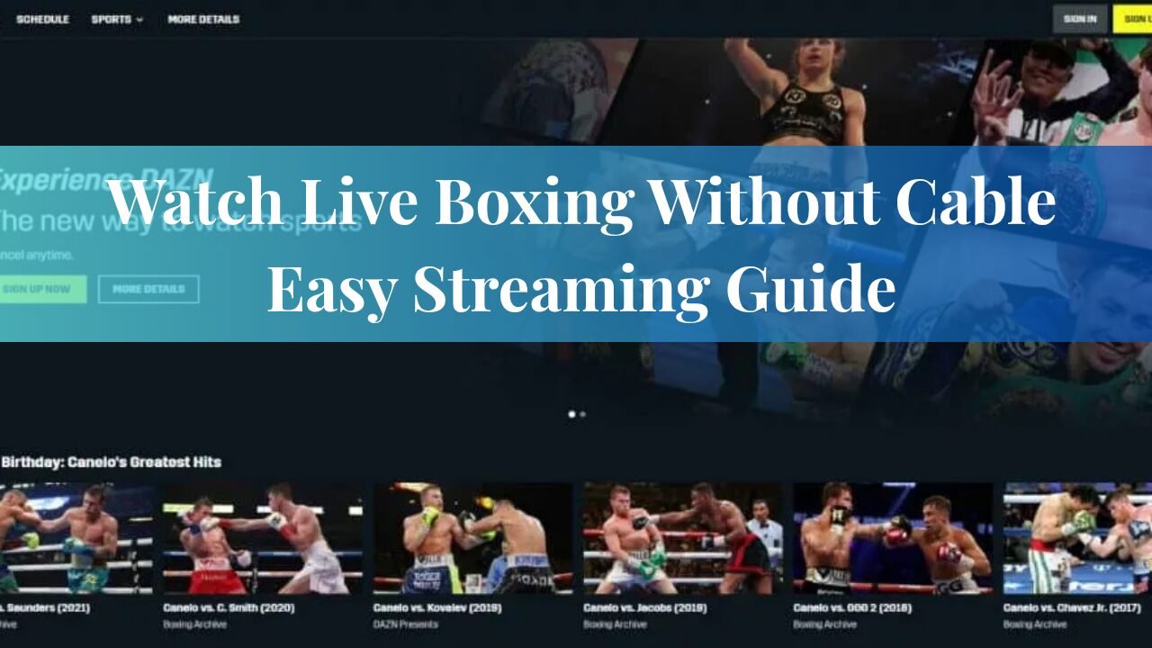 How to Watch Live Boxing Without Cable Online